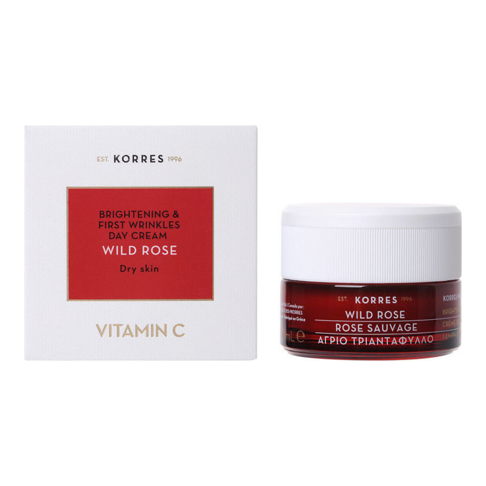 Korres Wild Rose Vitamin C Κρέμα Προσώπου Άγριο Τριαντάφυλλο Λάμψη ...