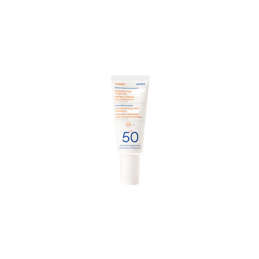 Korres Yoghurt Sunscreen Cream Gel Αντηλιακή Κρέμα-Gel Χωρίς Συνθετικό ...