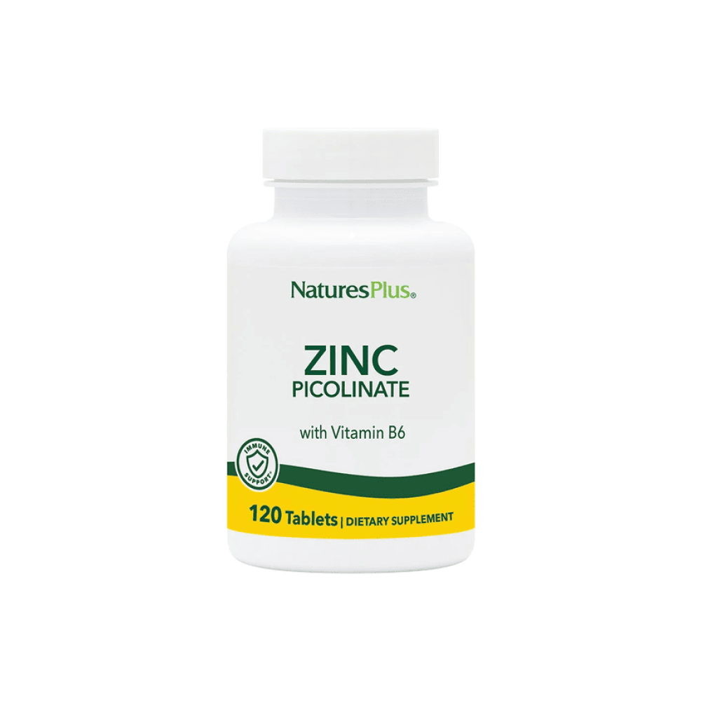 Nature's Plus Zinc Picolinate w/B6 Συμπλήρωμα Διατροφής με Ψευδάργυρο ...
