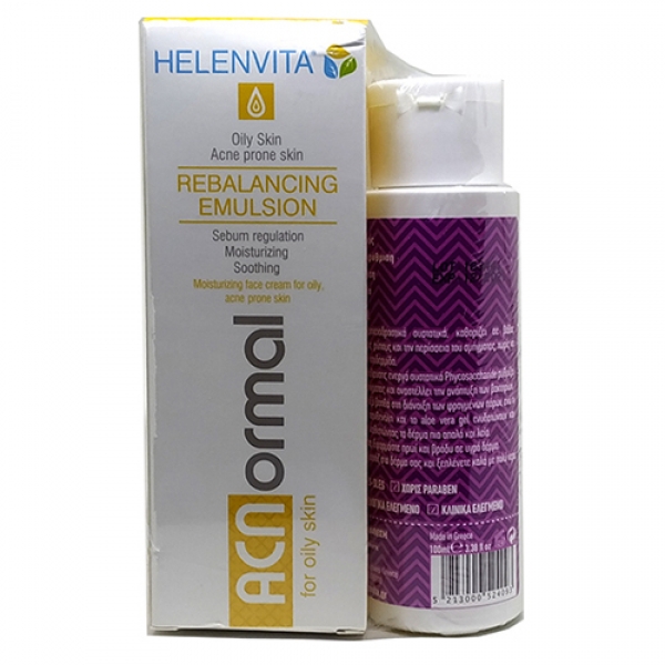 Helenvita ACNorma Rebalancing Cream 60ml + Δώρο ACNormal Cleansing Gel ...
