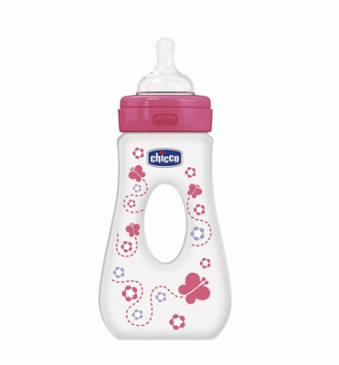 Chicco Μπιμπερό Περιπάτου Με Λαβή, Γρήγορη Ροή 4m+, Θηλή Σιλικόνης σε ...