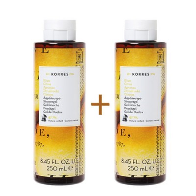 Korres Αφρόλουτρο Κίτρο 1+1 Δώρο 2x250ml > Καθαρισμός - Scrubs ...